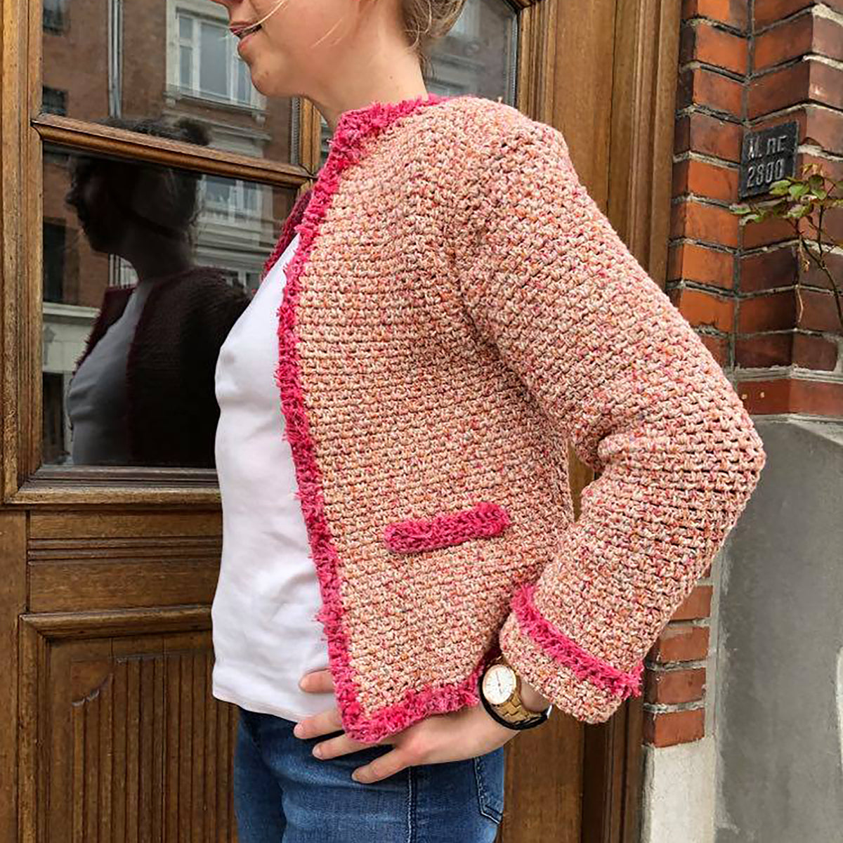 Woolstocks Coco Hæklet jakke – Woolstock cotton, wool and coffee